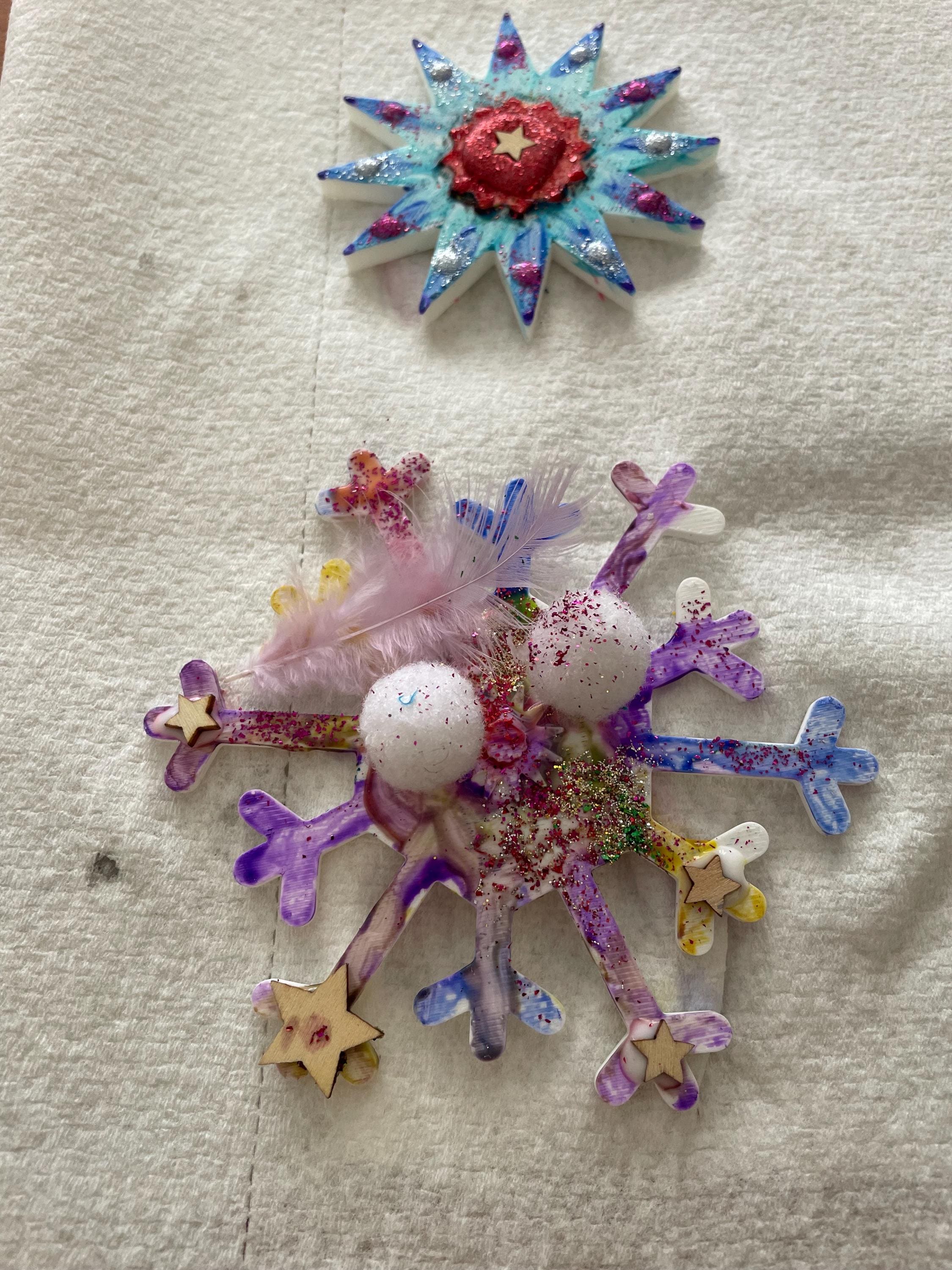 Winter Snowflake Craft Base - 3”-4”x.25” - Etsy