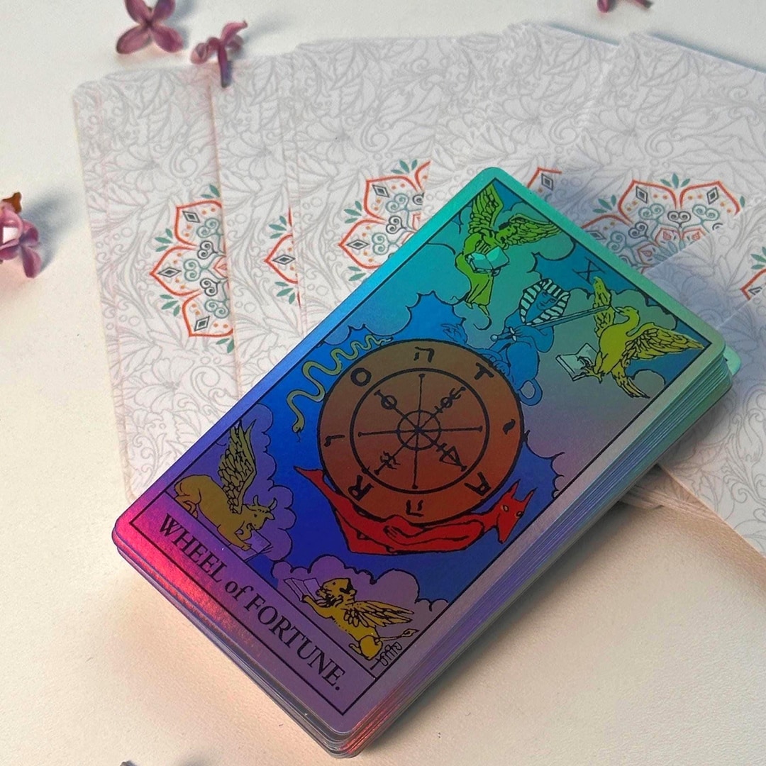 A Glowing Holographic Tarot Deck With Rider-waite Symbolism + Bonus ...