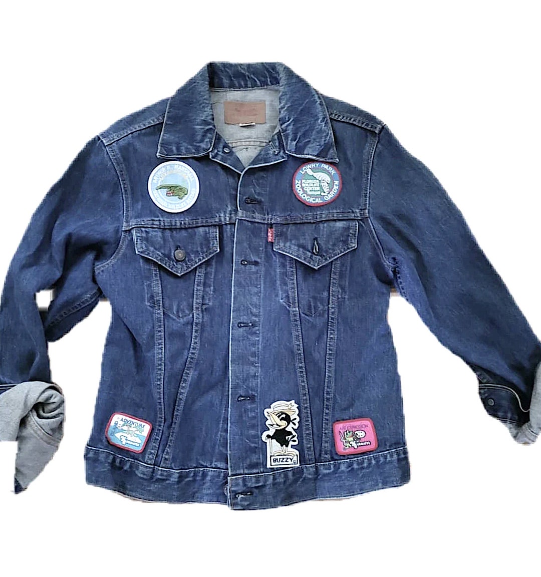 Levi's Red Tab Denim Jacket With Florida Patches Gender Neutral Men ...