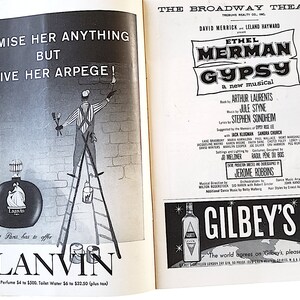 Gypsy Musical Playbill 1959 Original Broadway Cast Ethel Merman Stephen ...