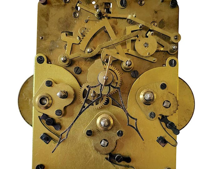Antique Ansonia Clock Movement With Hands for Repair or Upcycling ...