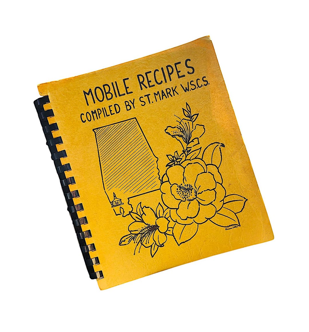 Mobile Recipes Compiled by St Mark WSCS Vintage Community Cookbook - Etsy