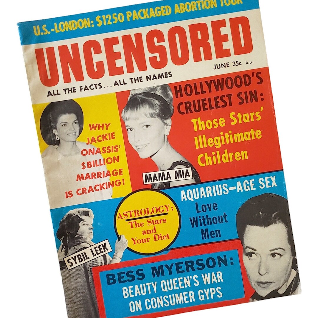 Uncensored Magazine June 1970 Gossip News History Astrology Cassius ...