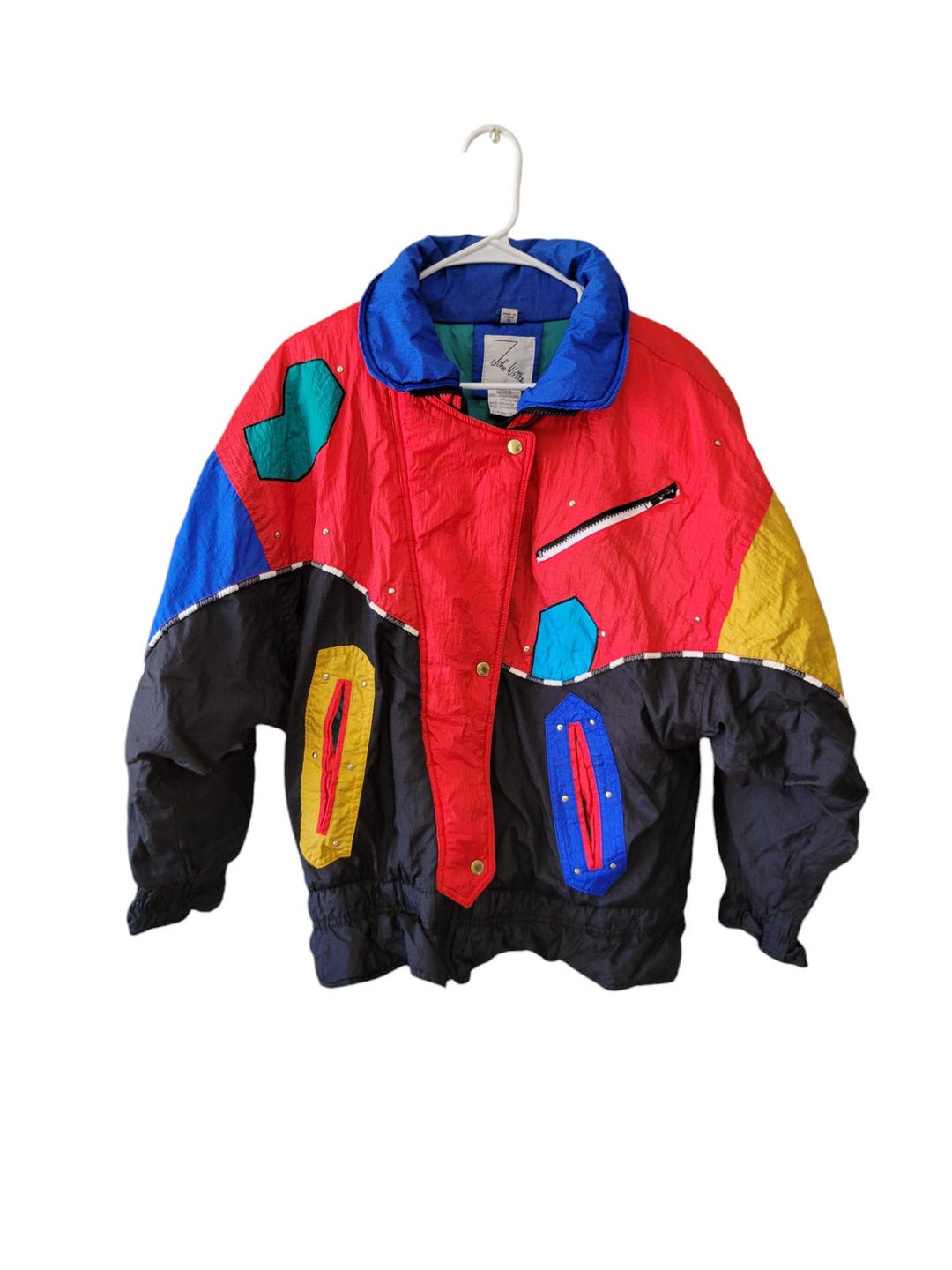 John Weitz Bright Multicolor Jacket 80s 90s Women's Size Small - Etsy