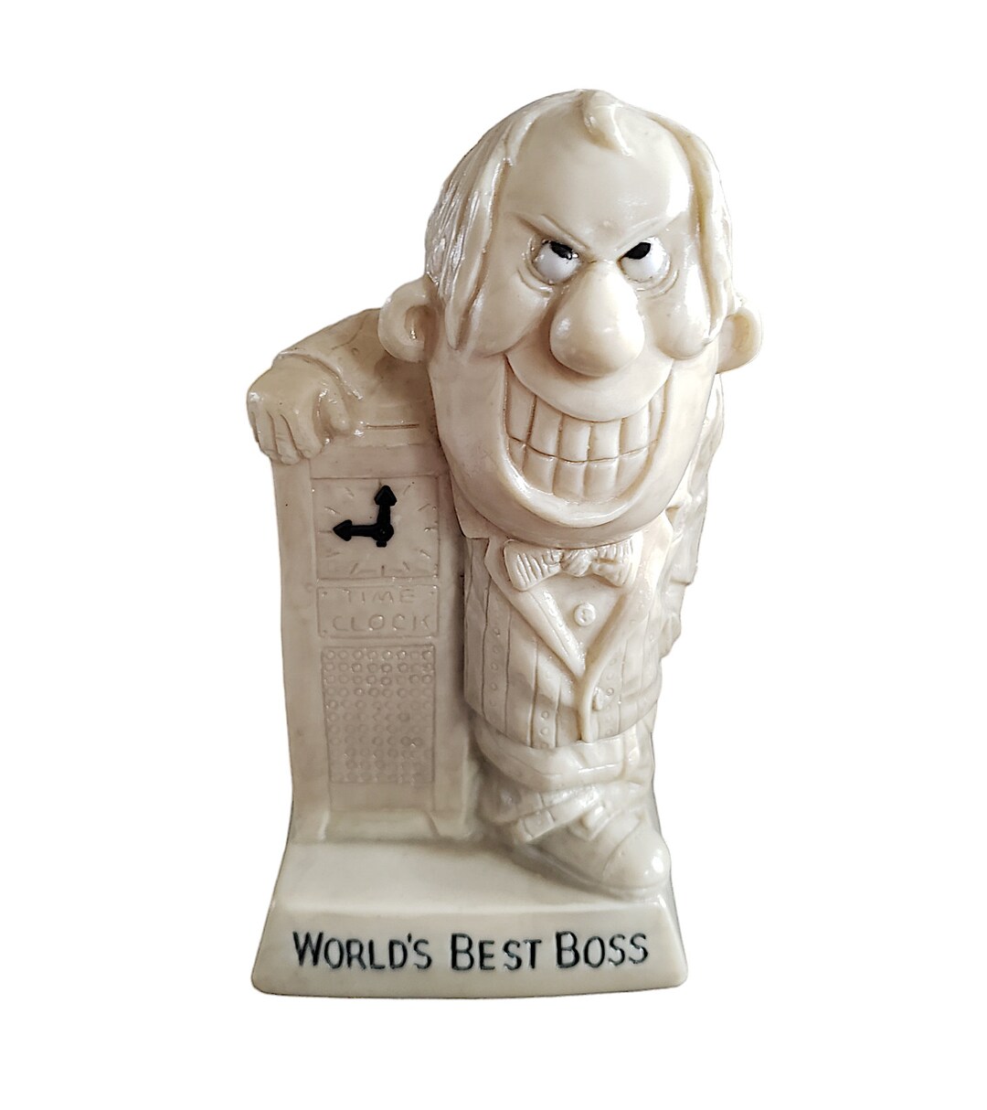 World's Best Boss 1971 Russ and Wallace Berrie Sillisculpt Figurine 820 ...