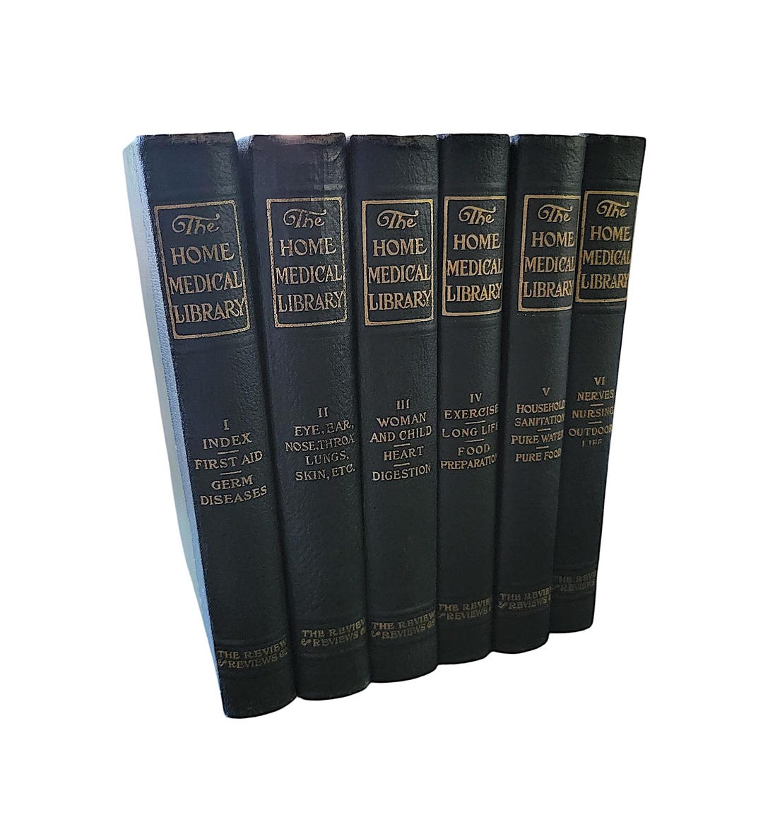 Home Medical Library 6 Volumes Complete Set Antique Hardcover ...