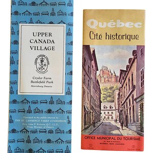 Vintage Canada Tourism Pamphlets Quebec Ontario Tourist Maps Information Souvenirs Lot of 5 - Etsy