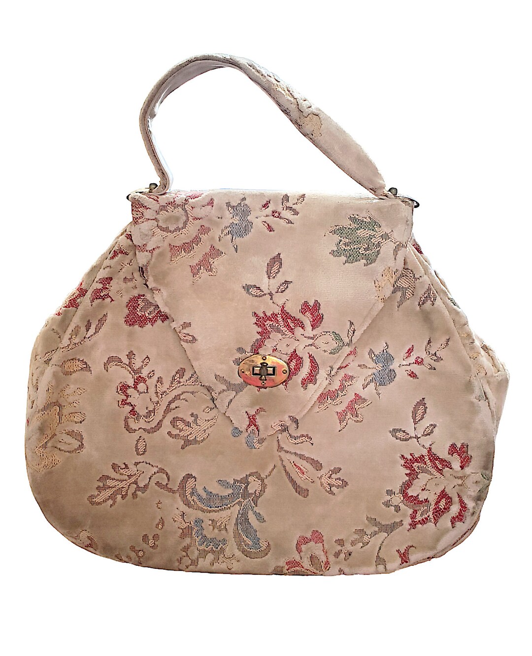 Large Stylecraft of Miami Tapestry Purse Handbag Floral Design - Etsy