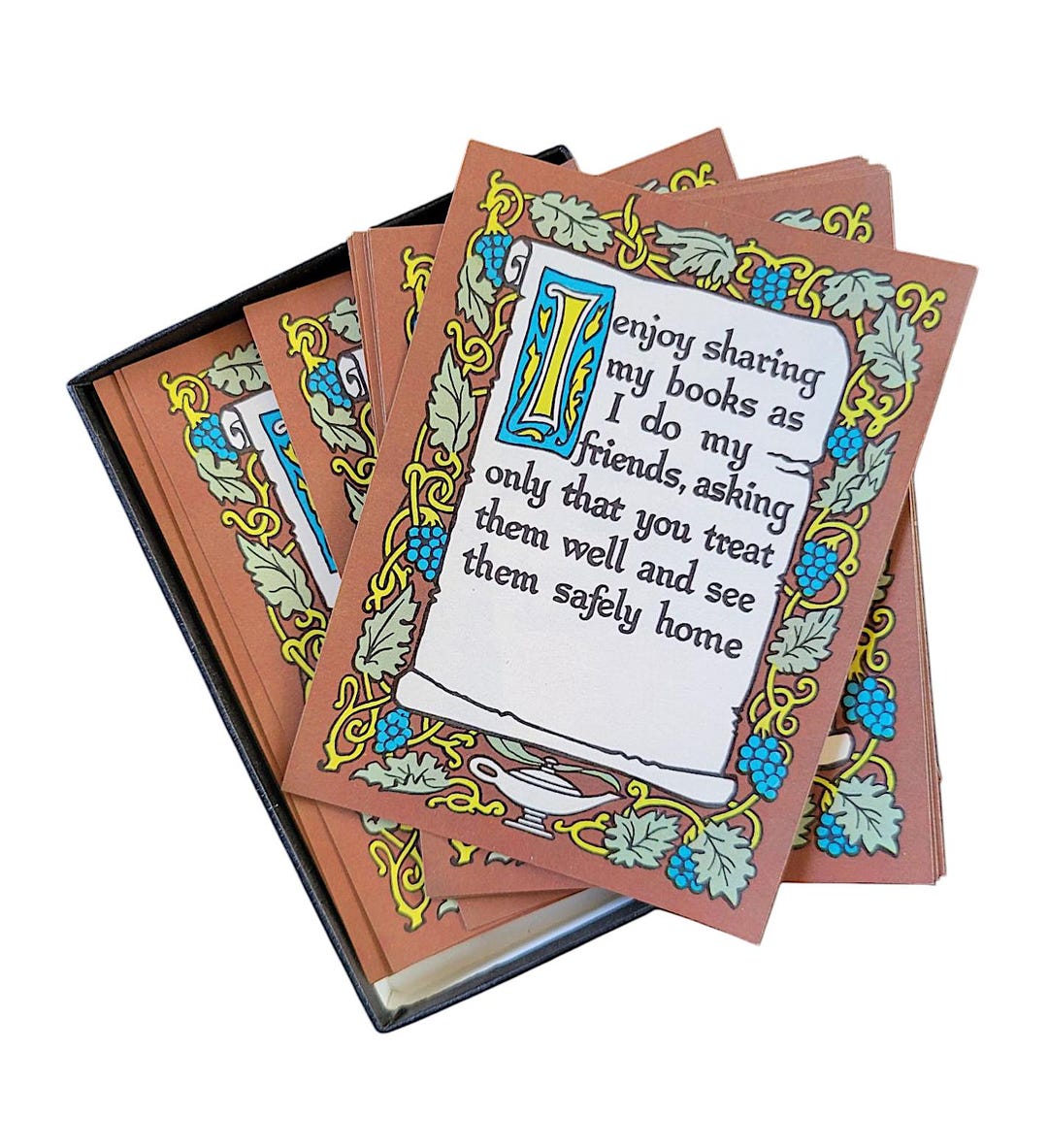 Antioch Bookplate Company Bookplates Lot of 45 in Original Box Gift for ...