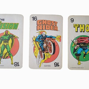 Marvel Comics Superheroes Card Game Complete Set No Box - Etsy
