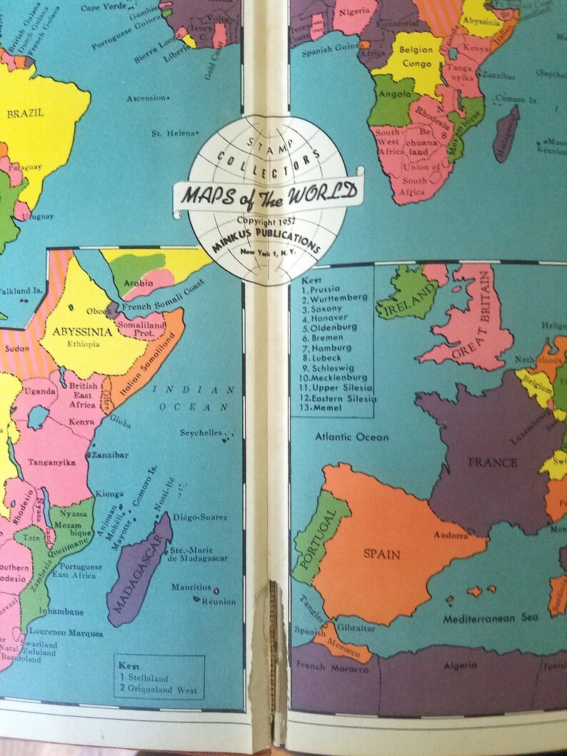 The New World Wide Postage Stamp Album 1953 | Etsy