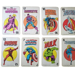 Marvel Comics Superheroes Card Game Complete Set No Box - Etsy