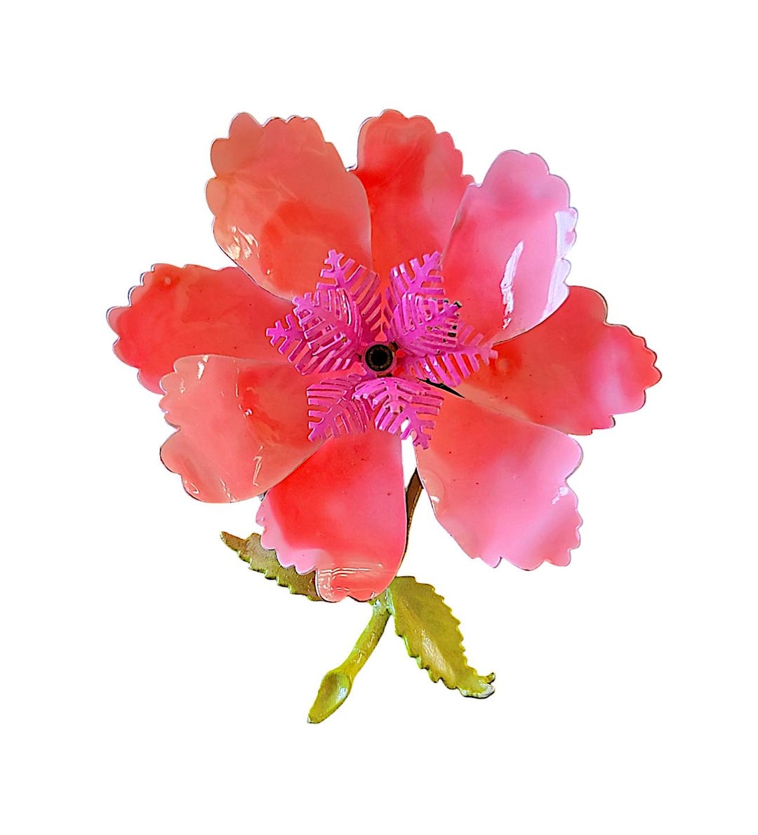Huge Bright Pink Flower Statement Brooch Pin Vintage Jewelry - Etsy