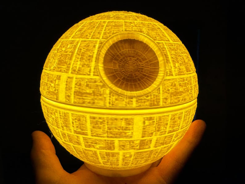 3D Printed Star Destroyer LED Lamp | Geek Decor - Etsy