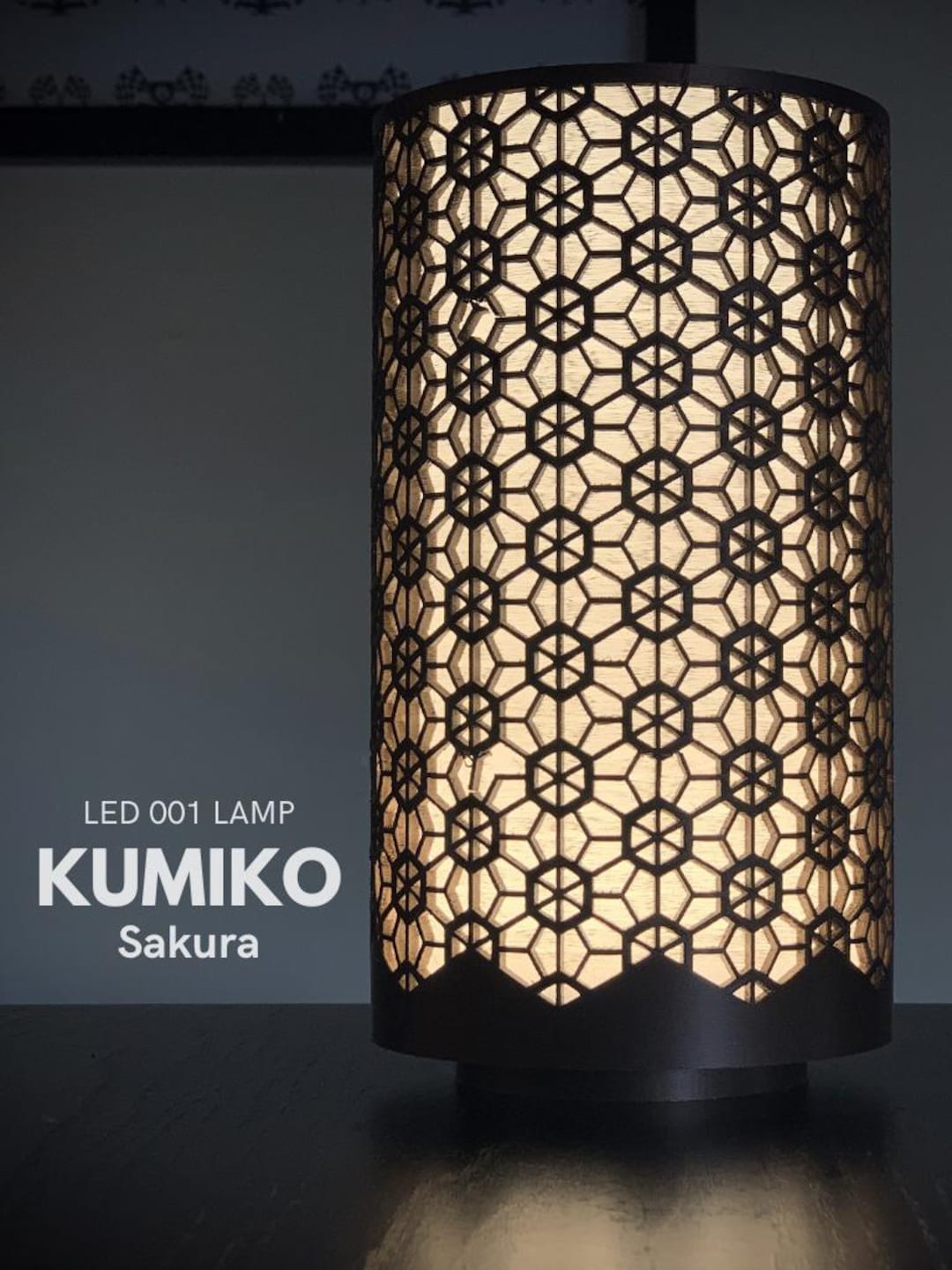 Kumiko Sakura 3d-printed Japanese Lamp – Multi-color LED Mood Light ...