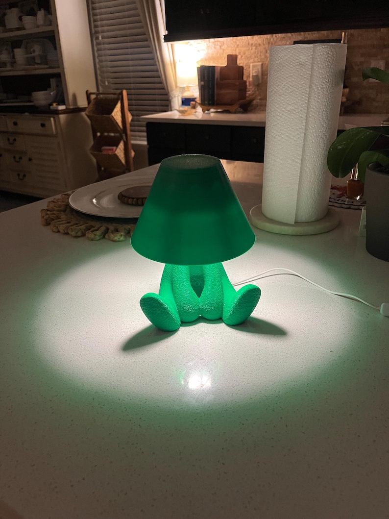LED Desk Lamp – Loopy Lamp Shy, Customizable Mood Light - Etsy