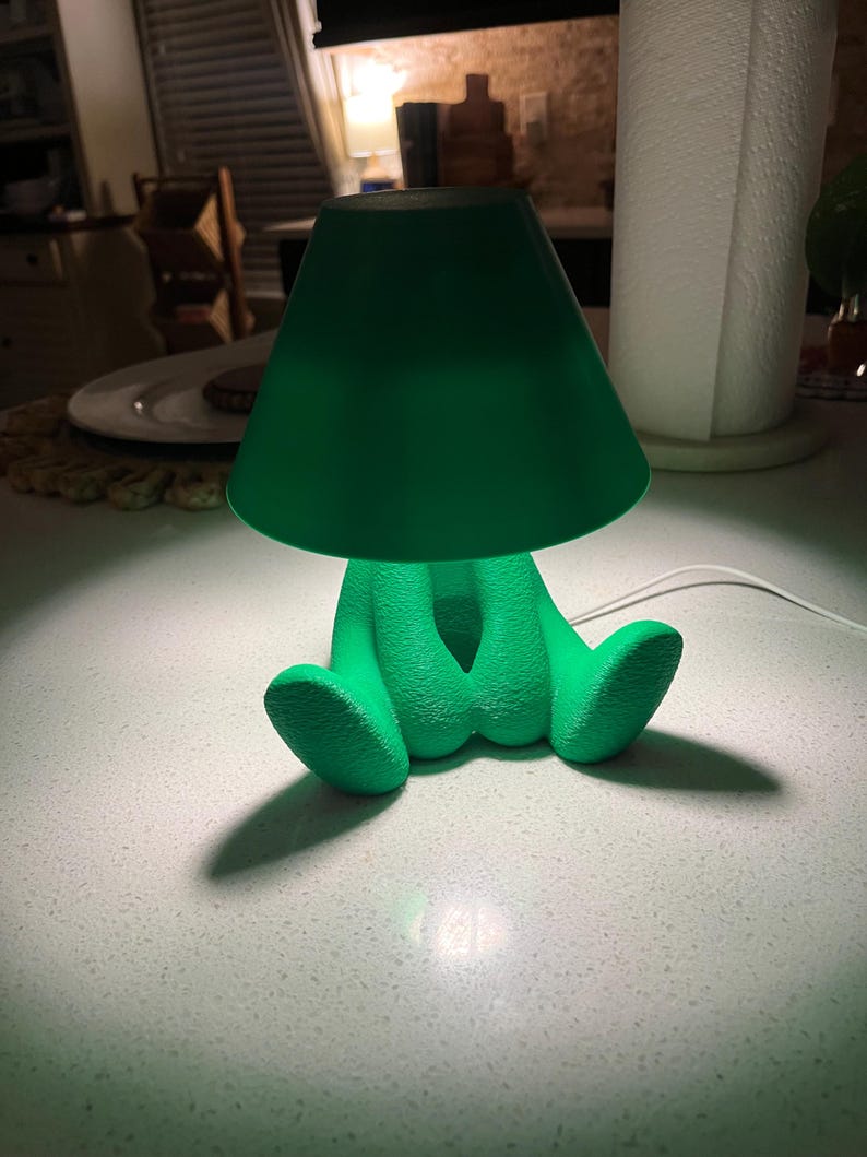 LED Desk Lamp – Loopy Lamp Shy, Customizable Mood Light - Etsy