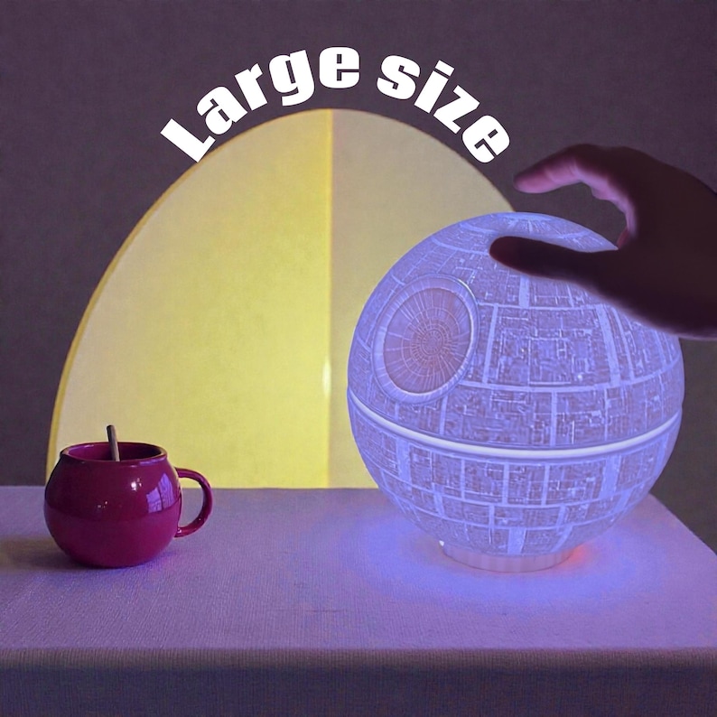 3D Printed Star Destroyer LED Lamp | Geek Decor - Etsy
