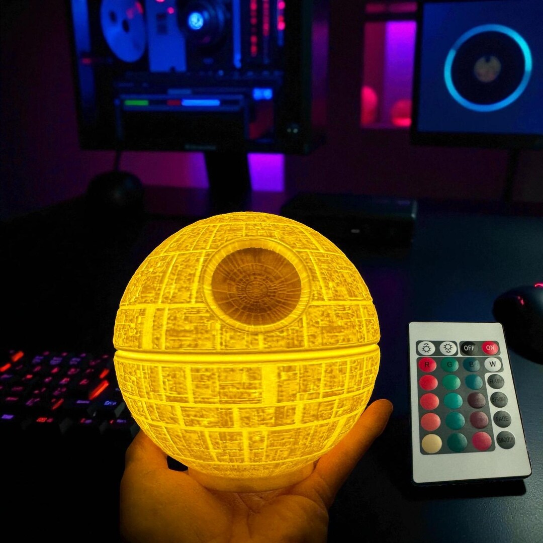 3D Printed Star Destroyer LED Lamp | Geek Decor - Etsy