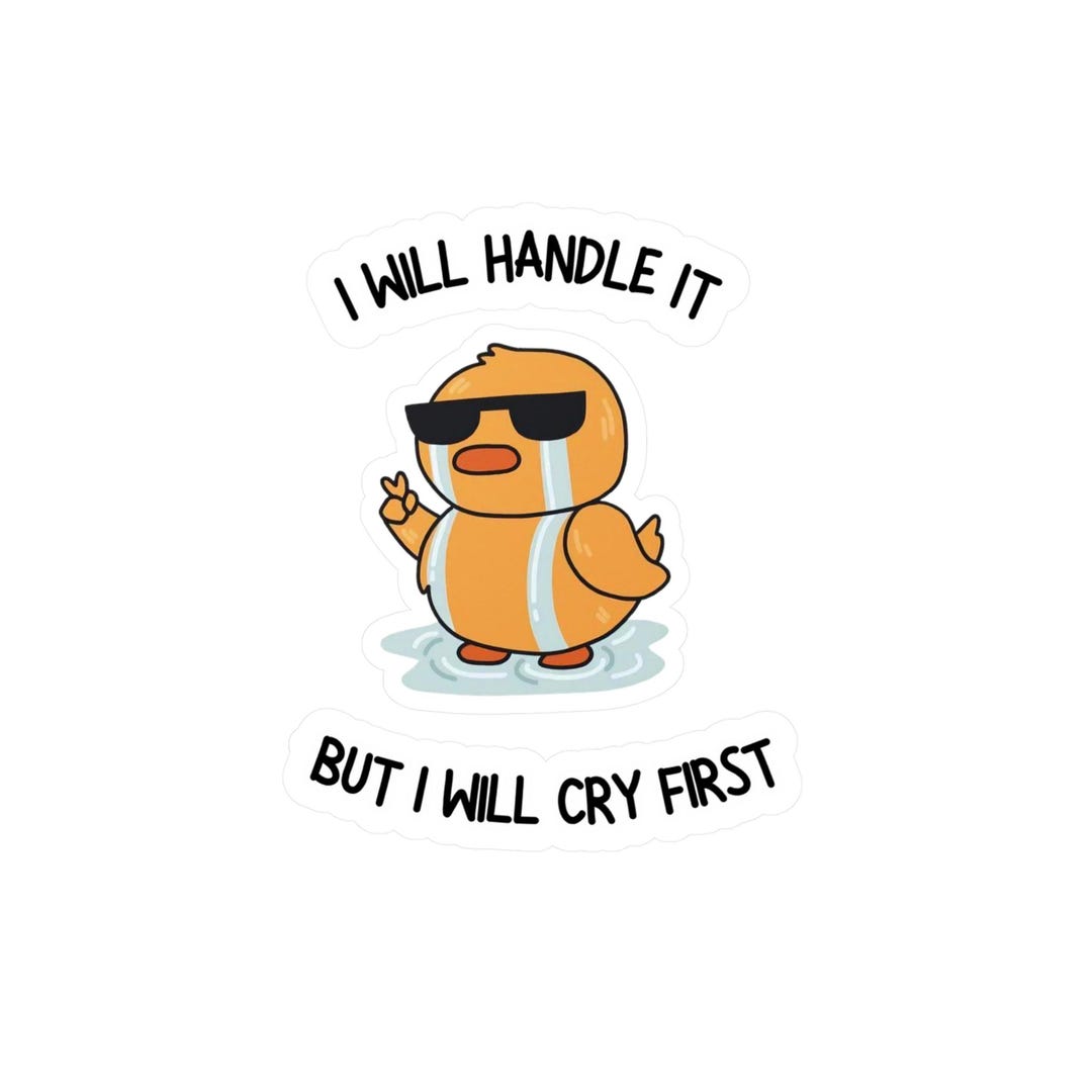Babychic Kiss-cut Vinyl Decals - I Will Handle It but I Will Cry First ...