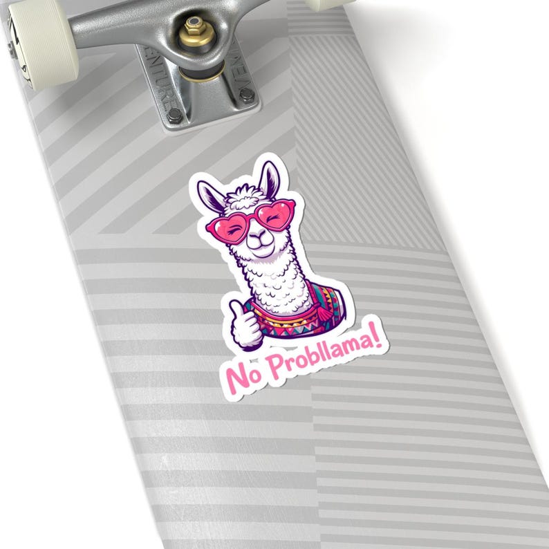 No Probllama Sticker: Funny Llama Laptop Decal - Etsy