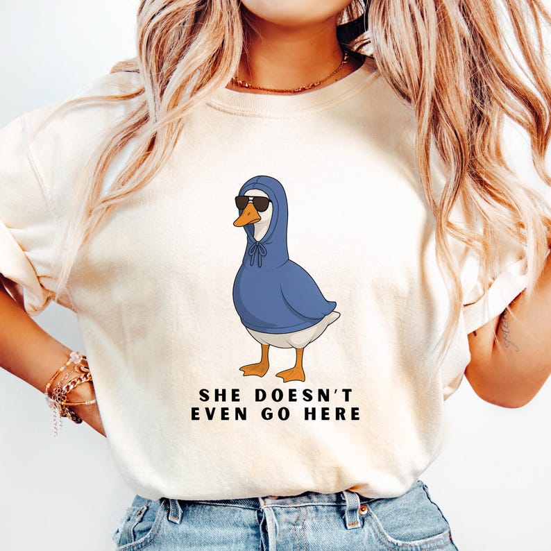 Silly Goose Shirt - Mean Girls - She Doesn’t Even Go Here - One Silly ...