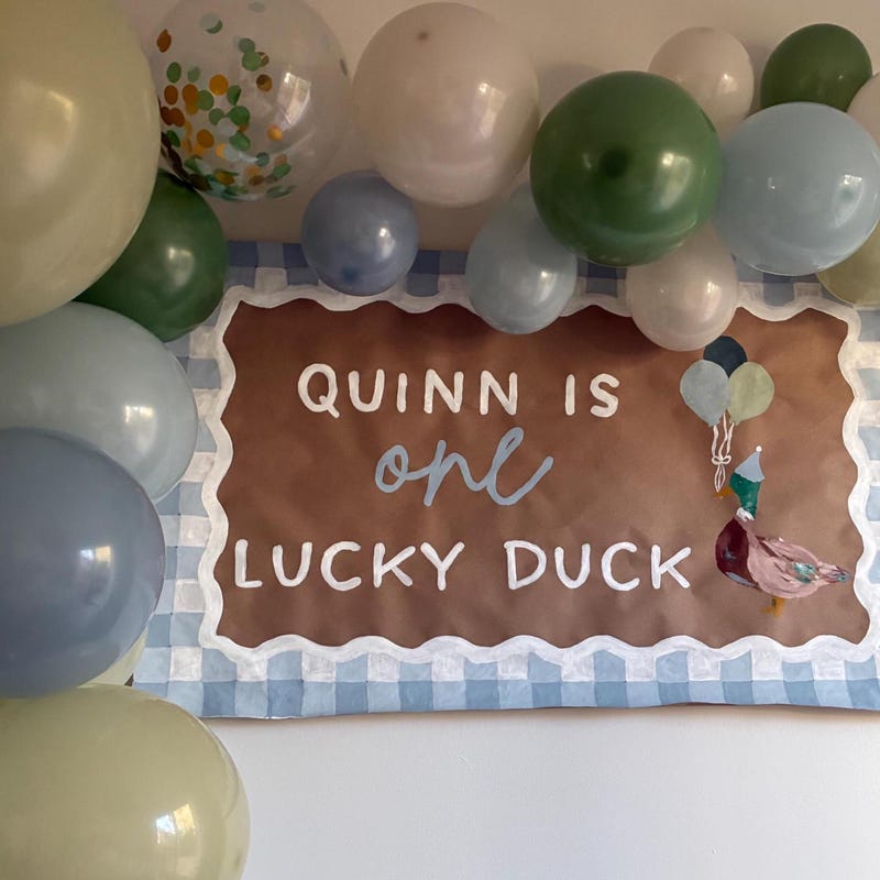 Painted Birthday Banner 1st - Etsy UK