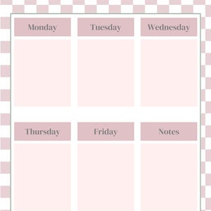 Checkered Theme Classroom Planner Set for Childcare Centers - Etsy