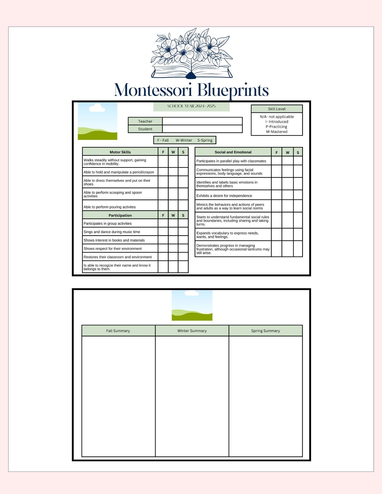 Editable Child Development Progress Report for 15-36 Months | Digital ...