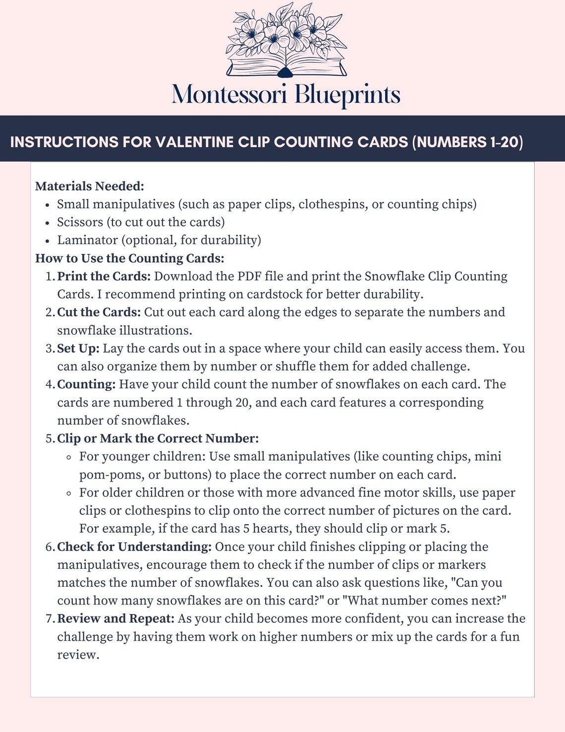 Valentine's Day Clip Counting - Etsy
