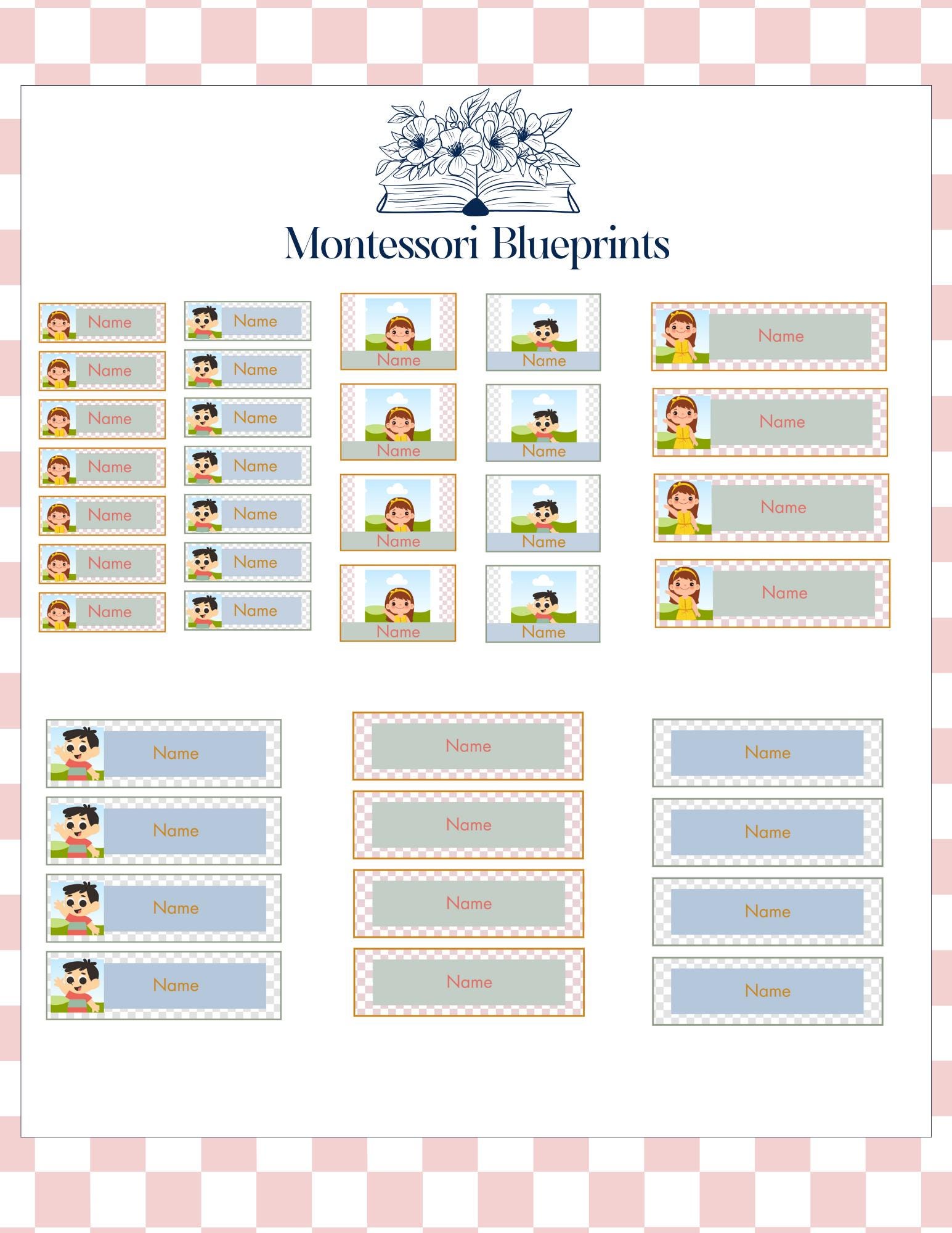 Lesson Planning Bundle With Checkered Classroom Labels, Teacher ...