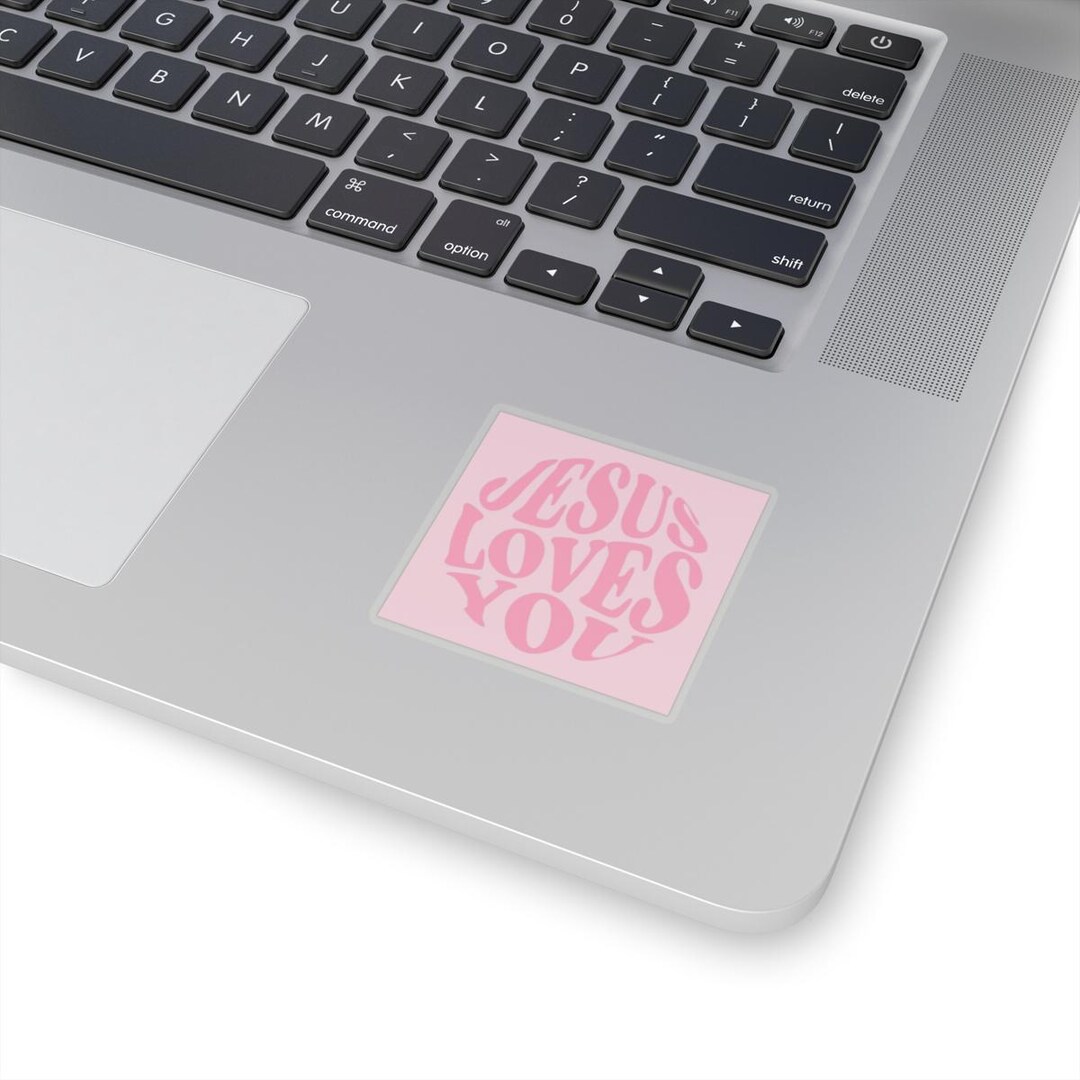 Jesus Loves You Cute Preppy Kiss-cut Stickers, Religious Faith Trending ...