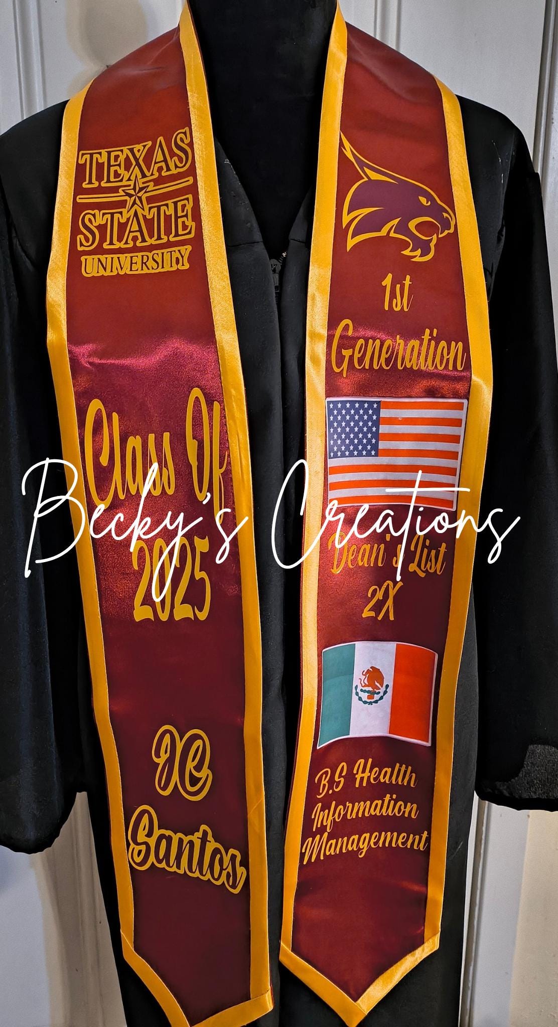 Graduation Stoles - Etsy