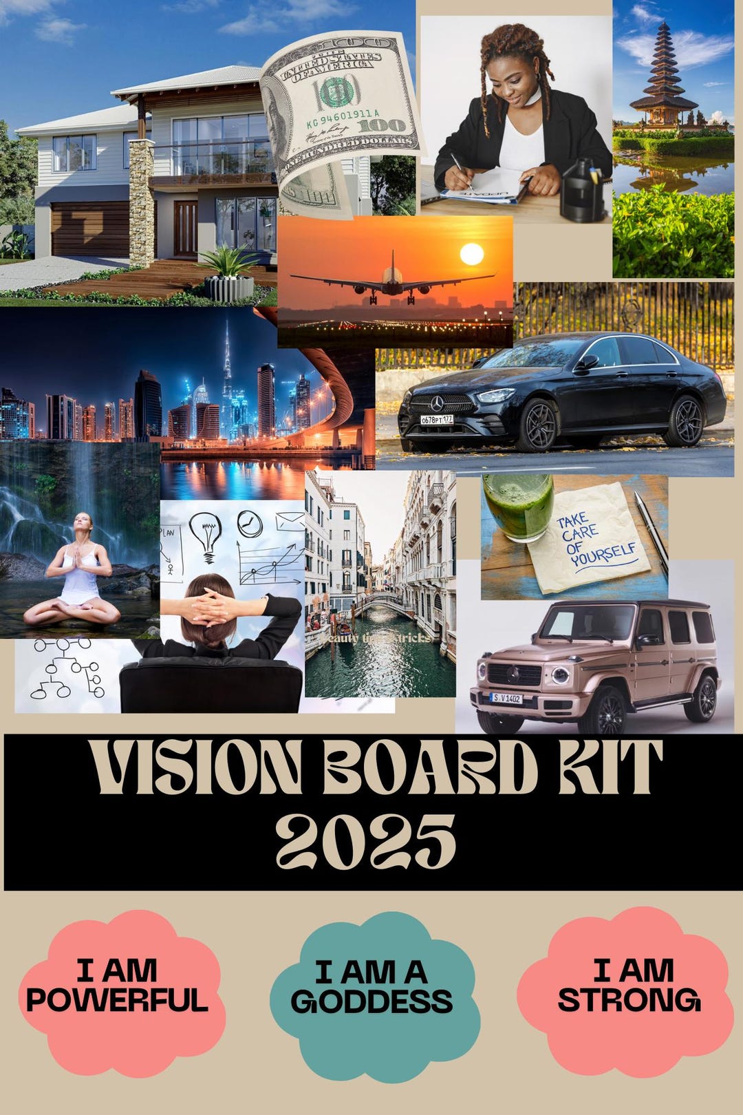 Kickstart 2025 With Our Vision Board Kit! Printable Templates # ...