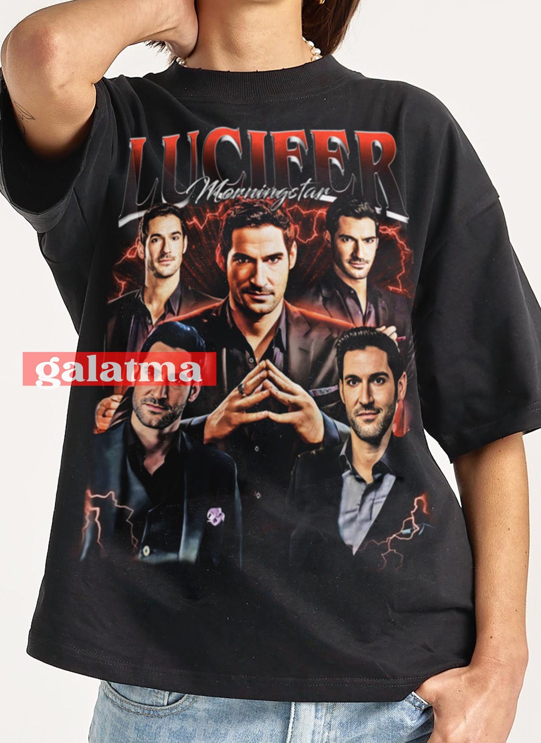 Vintagel Lucifer Morningstar Shirt Lore55 Unisex Adult Clothing Y2k - Etsy