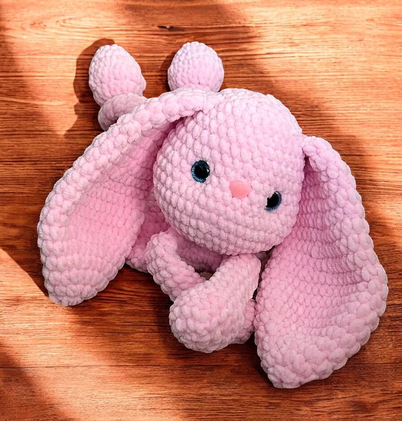 Crochet Bunny Snuggler Pattern, Bunny Amigurumi Tutorial PDF in English ...