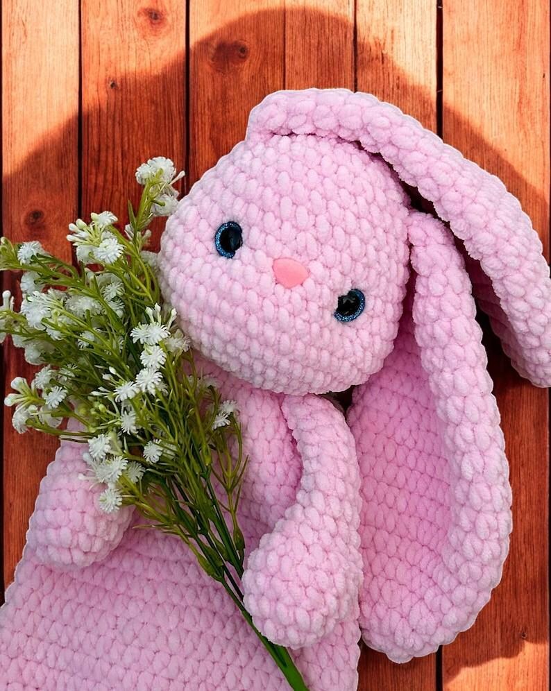 Crochet Bunny Snuggler Pattern, Bunny Amigurumi Tutorial PDF in English ...