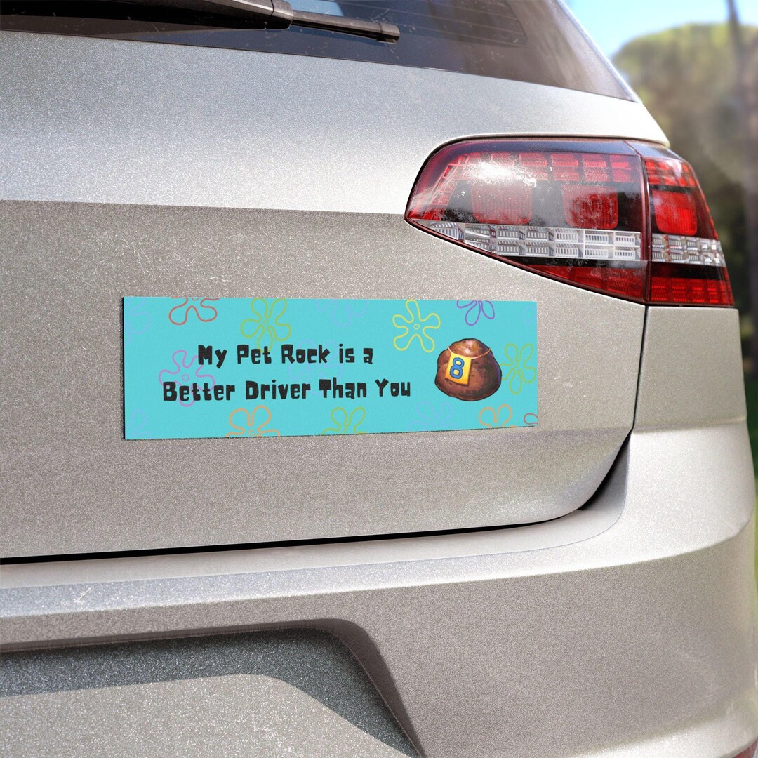 Sponge Cartoon Magnet Funny Bumper Magnet Sarcastic Car Decor Driver ...