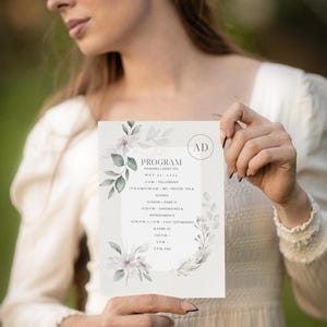 Customizable Event Program Template: Wedding, Birthday, Corporate ...