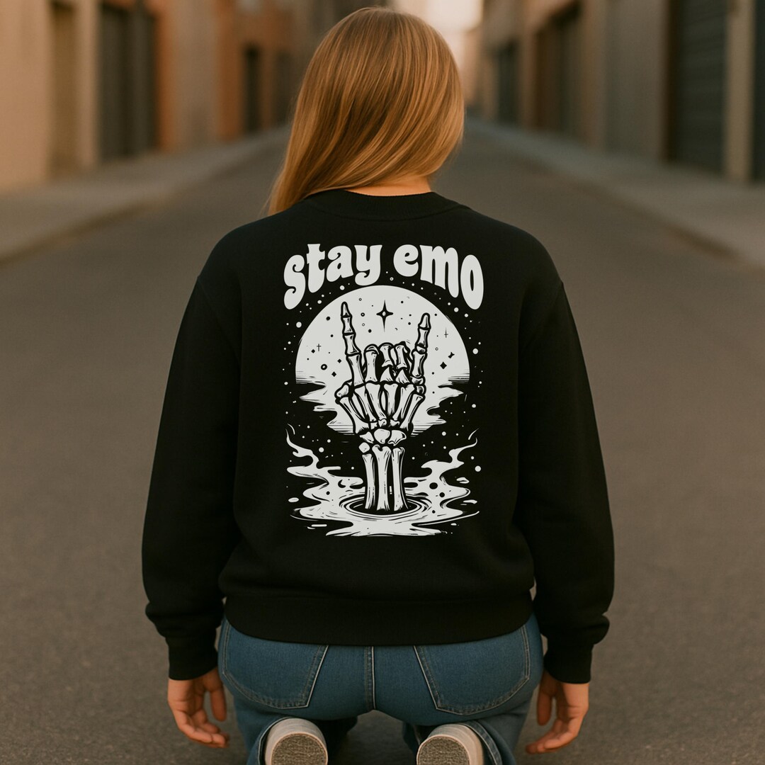 Stay Emo PNG, Elder Emo Shirt SVG, Emo Vibes Design, Not Just a Phase ...