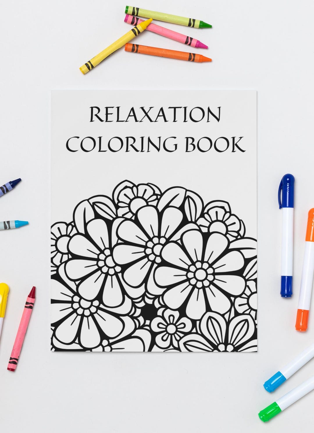 Adult Coloring Book | Mental Health | Coloring Book Fot Relaxation ...