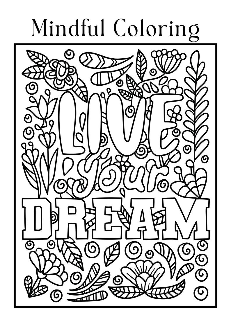 Adult Coloring Book for Mental Health, Art Therapy, Gift for Woman ...