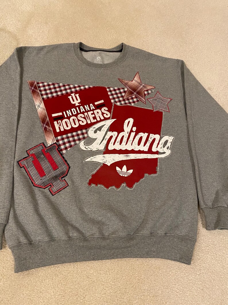 Indiana Pennant Crew Neck - Etsy