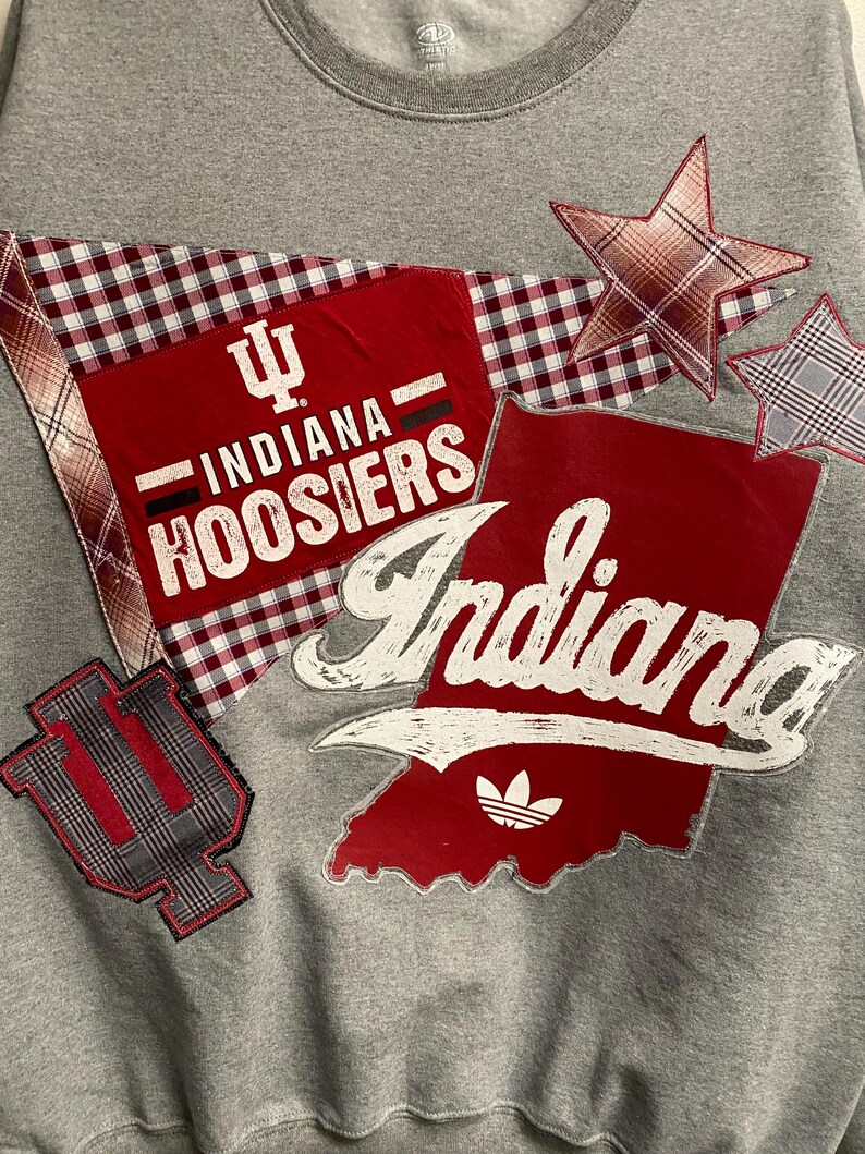 Indiana Pennant Crew Neck - Etsy