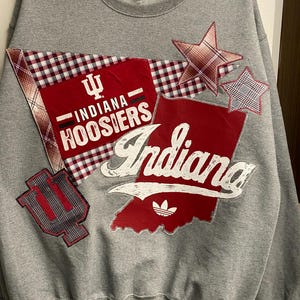 Indiana Pennant Crew Neck - Etsy