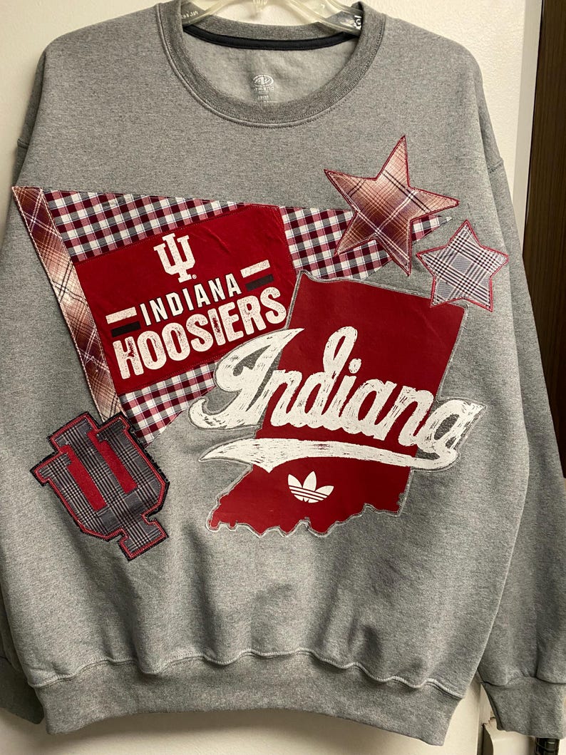 Indiana Pennant Crew Neck - Etsy
