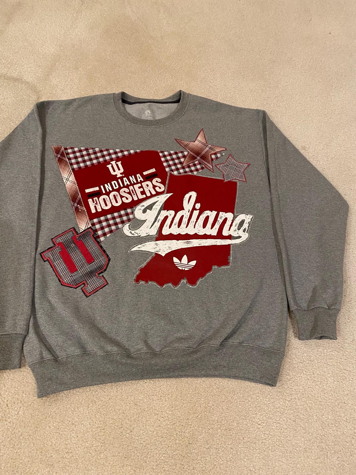 Indiana Pennant Crew Neck - Etsy
