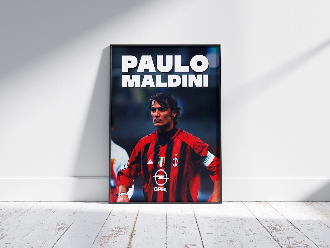 Paolo Maldini AC Milan Poster - Etsy