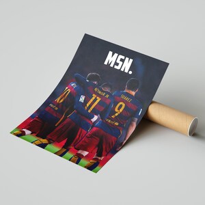 Messi, Neymar, Suarez "msn" Poster - Etsy