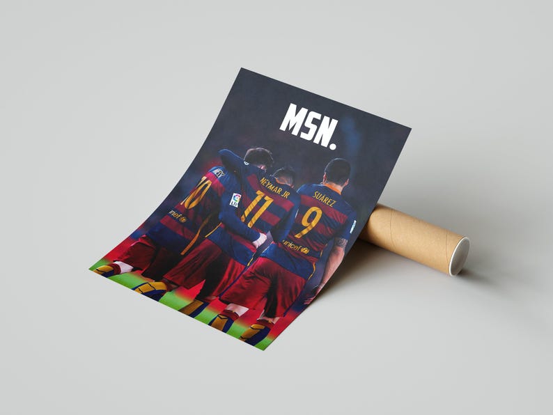 Messi, Neymar, Suarez "msn" Poster - Etsy